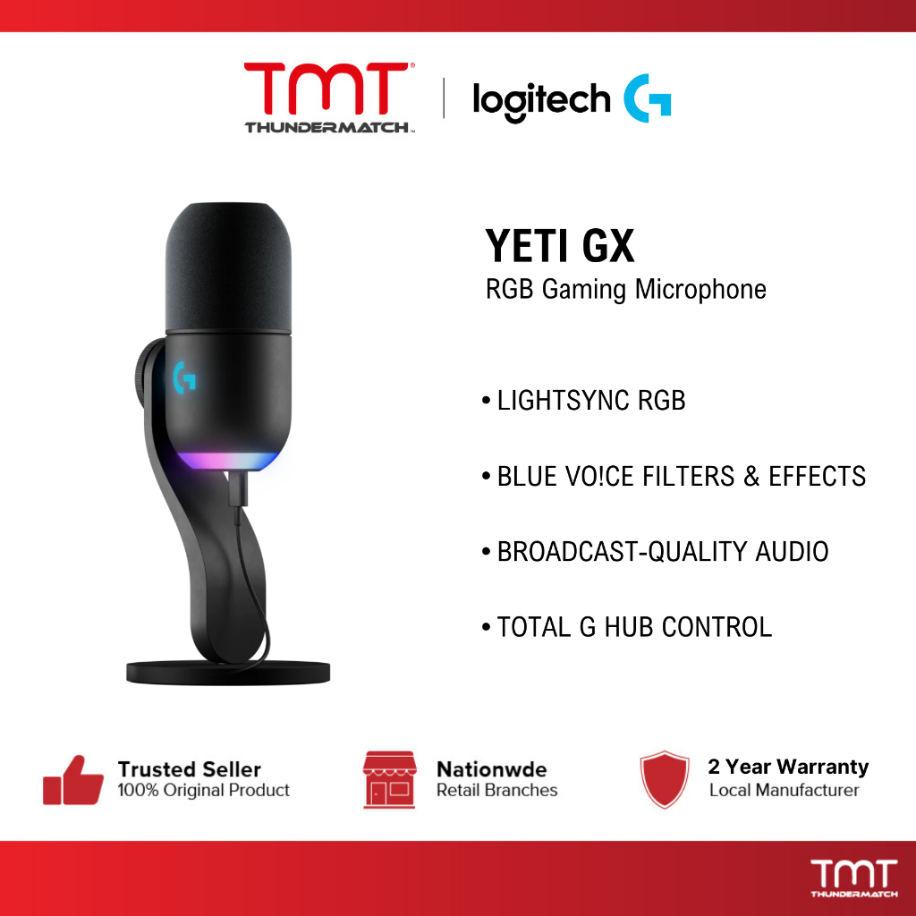 Logitech G Yeti GX / Yeti Orb RGB Gaming Microphone with LIGHTSYNC ...
