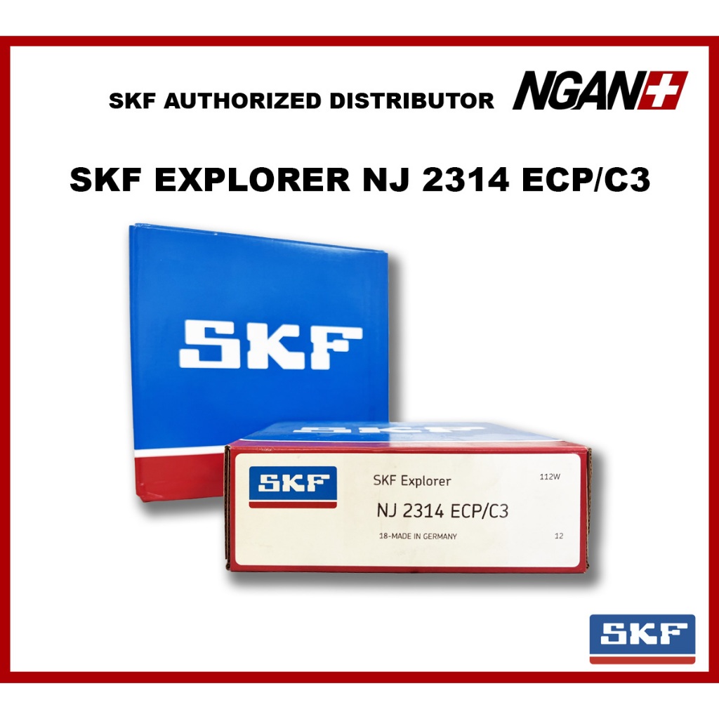 SKF EXPLORER NJ 2314 ECP/C3 Single row cylindrical roller bearing, NJ Design (70MMX150MMX51MM ...