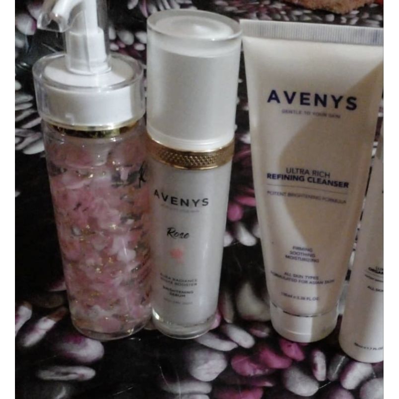 AVENYS SET ROSE & CLEANSER ( SAMPLING & USED ) | Shopee Malaysia