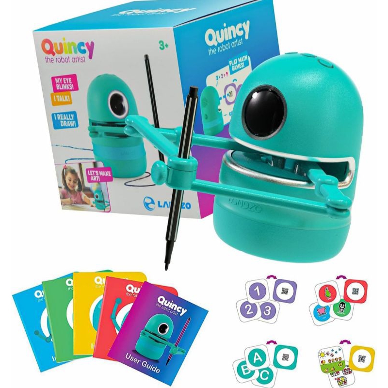 Quincy Learning Educational Robot Toys Kids - Drawing Robot Toy for 3 4 ...