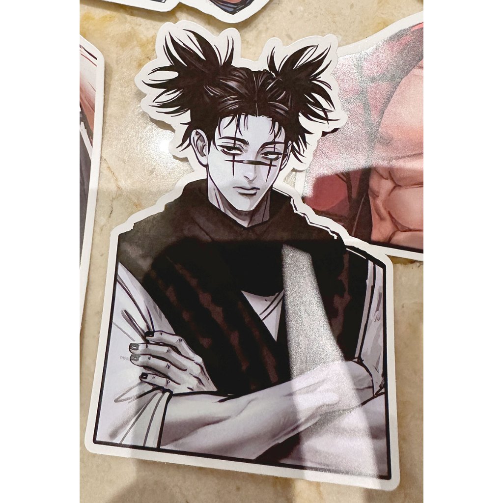 4-inch Jujutsu Kaisen shibuya arc stickers (NANAMI, CHOSO, SUKUNA, GOJO ...