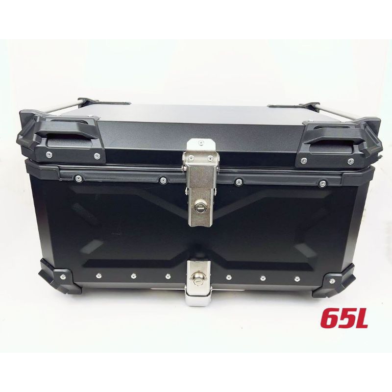 TOP BOX [55L]-(65L) ALUMINIUM [X LOGO V3] BLACK | Shopee Malaysia