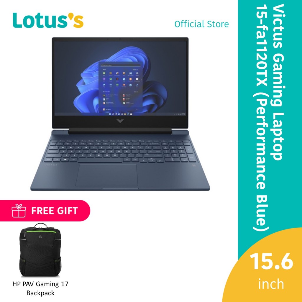 HP Victus 15-FA1120TX 15.6" FHD 144Hz Gaming Laptop Performance Blue ...