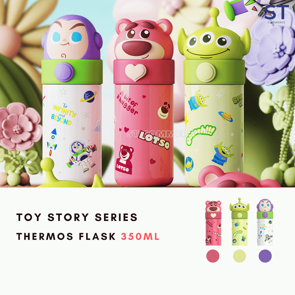 Toy Story Series Lotso Vacuum Flask Thermos Bottle 350ml with Hidden ...
