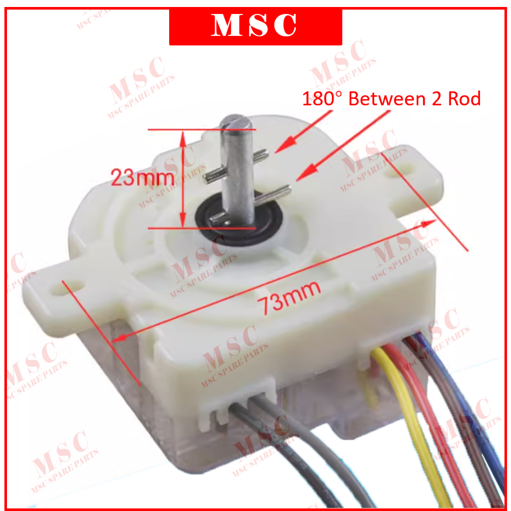 Universal Semi Auto Washing Machine Wash Timer 6 Wire 180 Degree Alat ...