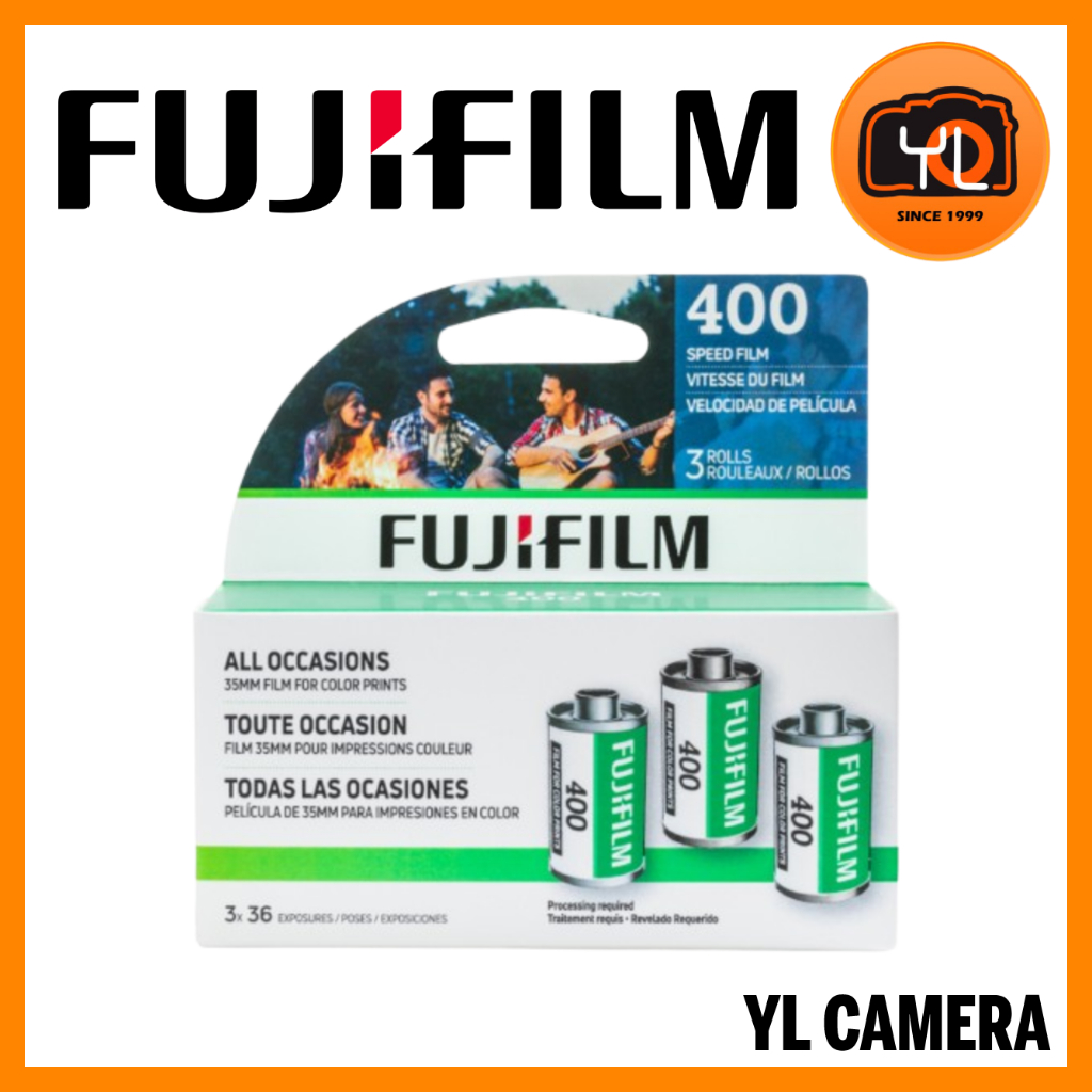 FUJIFILM 400 Color Negative Film (3-Pack, 35mm Roll Film, 36 Exposures) | Shopee Malaysia
