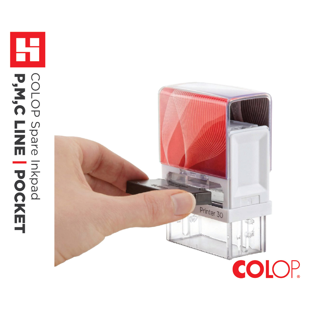 SAME DAY POS * Rubber Stamp * COLOP Printer Line | Round Stamp Self ...