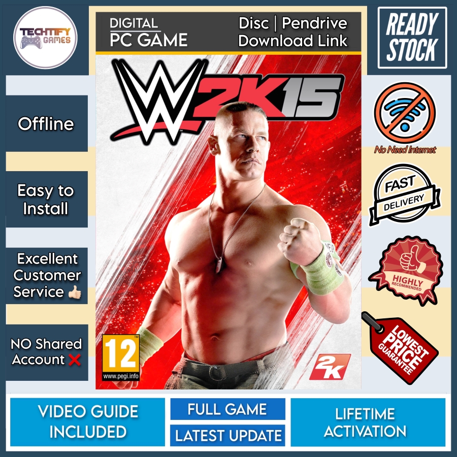 [PC Game] WWE 2K15 - Offline [Disc | Pendrive | Download Link] | Shopee ...