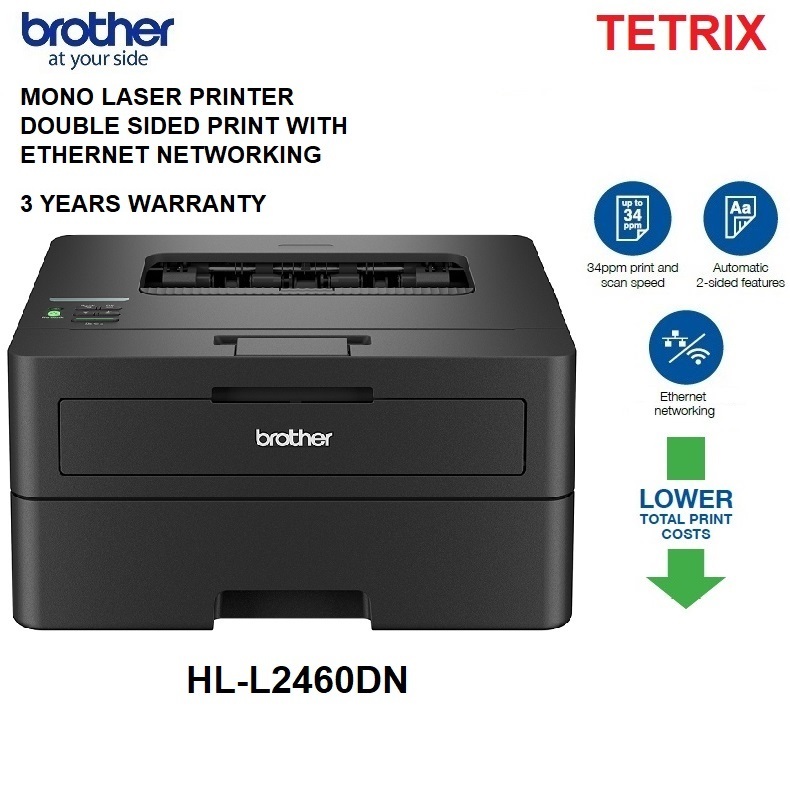 Brother HL-L2460DN / HL-L2460DW High-Speed Network Mono Laser Printer Duplex 2-sided Printing HL ...
