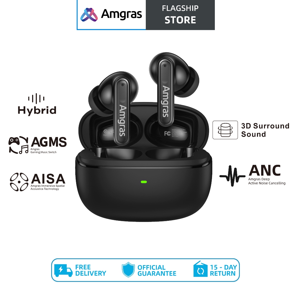 Amgras Eternity Ⅲ Ultra Bluetooth Earphone ANC Active Noise ...