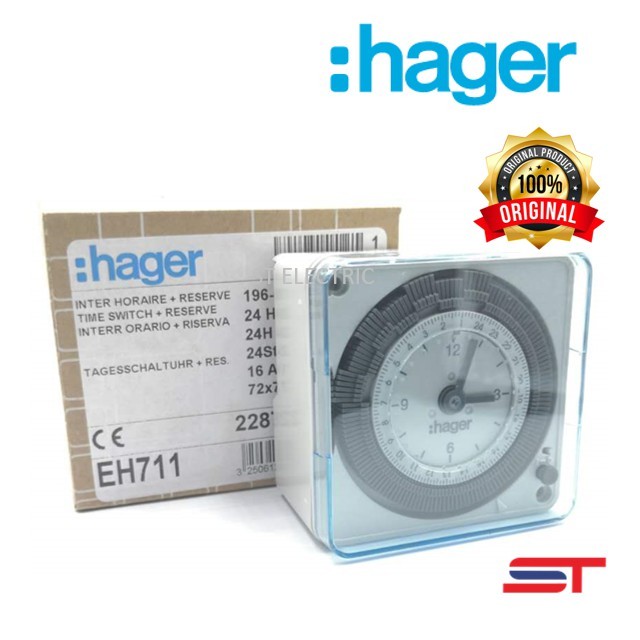 Hager EH711 24hrs Analog Time Timer switch | Shopee Malaysia