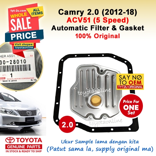 Camry 2.0 (2012-18) Automatic Filter & Gasket (Gearbox) - Auto 35168 ...