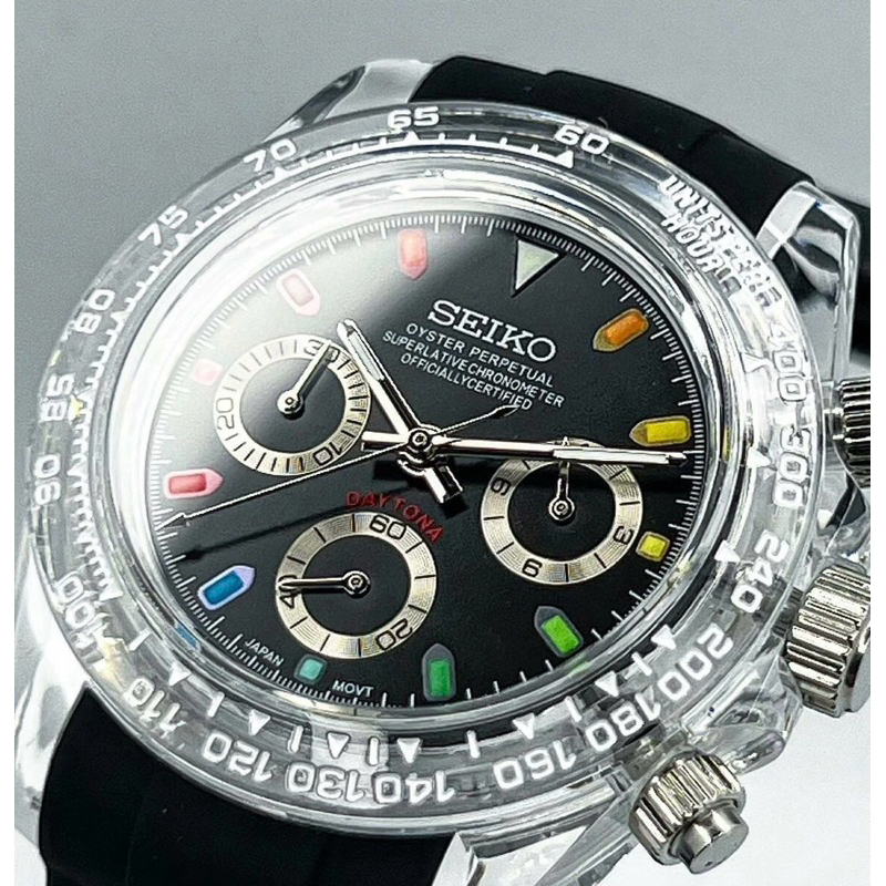 【Transparent Daytona】 Seiko Mod Jam Tangan Mekanikal Automatik ｜Seiko ...