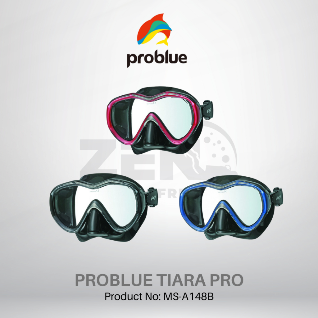 Problue Tiara Pro Scuba Diving Mask MSA148B Asian Fit | Shopee Malaysia