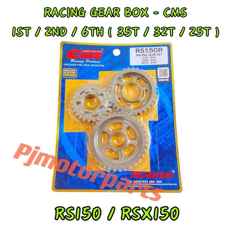HONDA RS150 V1 V2 / RSX150 ( 1ST/2ND/6TH )( 35T/32T/25T )1 SET RACING ...