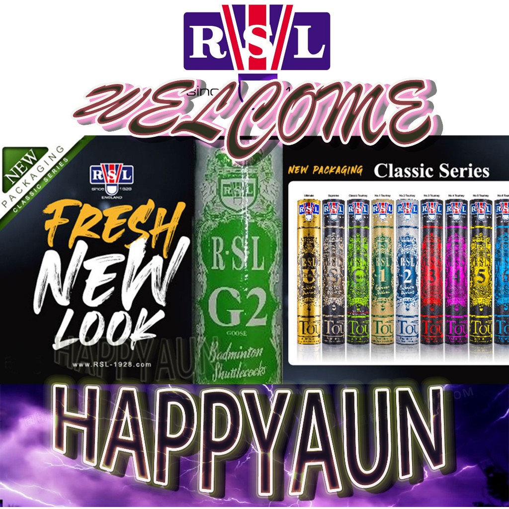 RSL G2 BADMINTON SHUTTLECOCK Speed 77(ORIGINAL 100%) HIGH QUALITY ...
