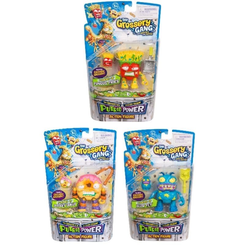 The Grossery Gang Putrid Power Powered Up Fungus Fries, Dodgey Donut ...