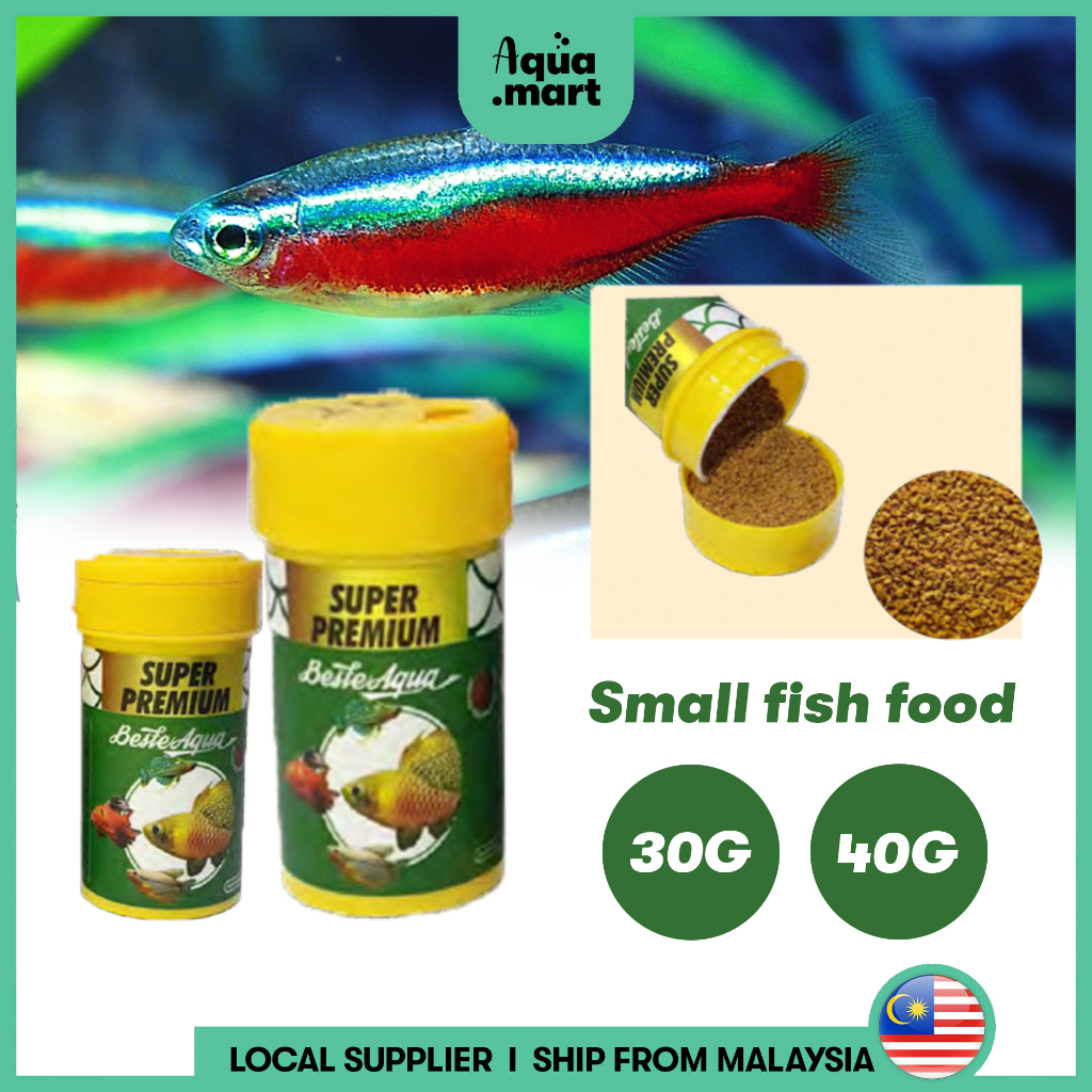 FISH LEVEL SUPER PREMIUM SMALL FISH FOOD MAKANAN IKAN MIRCO PELLET 30G ...