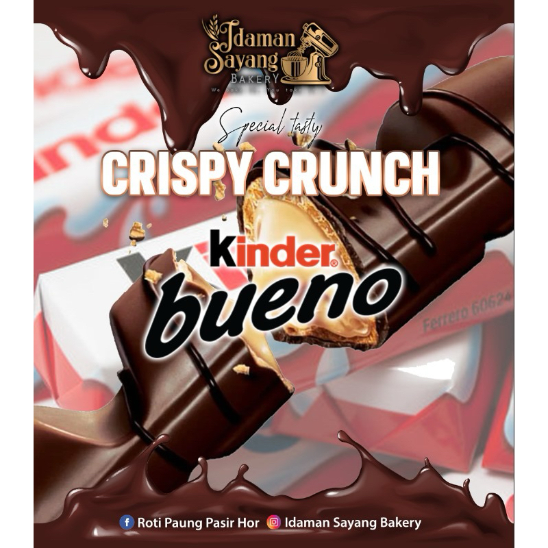 Crispy Crunch Kinder Bueno by Idaman Sayang Bakery | Shopee Malaysia