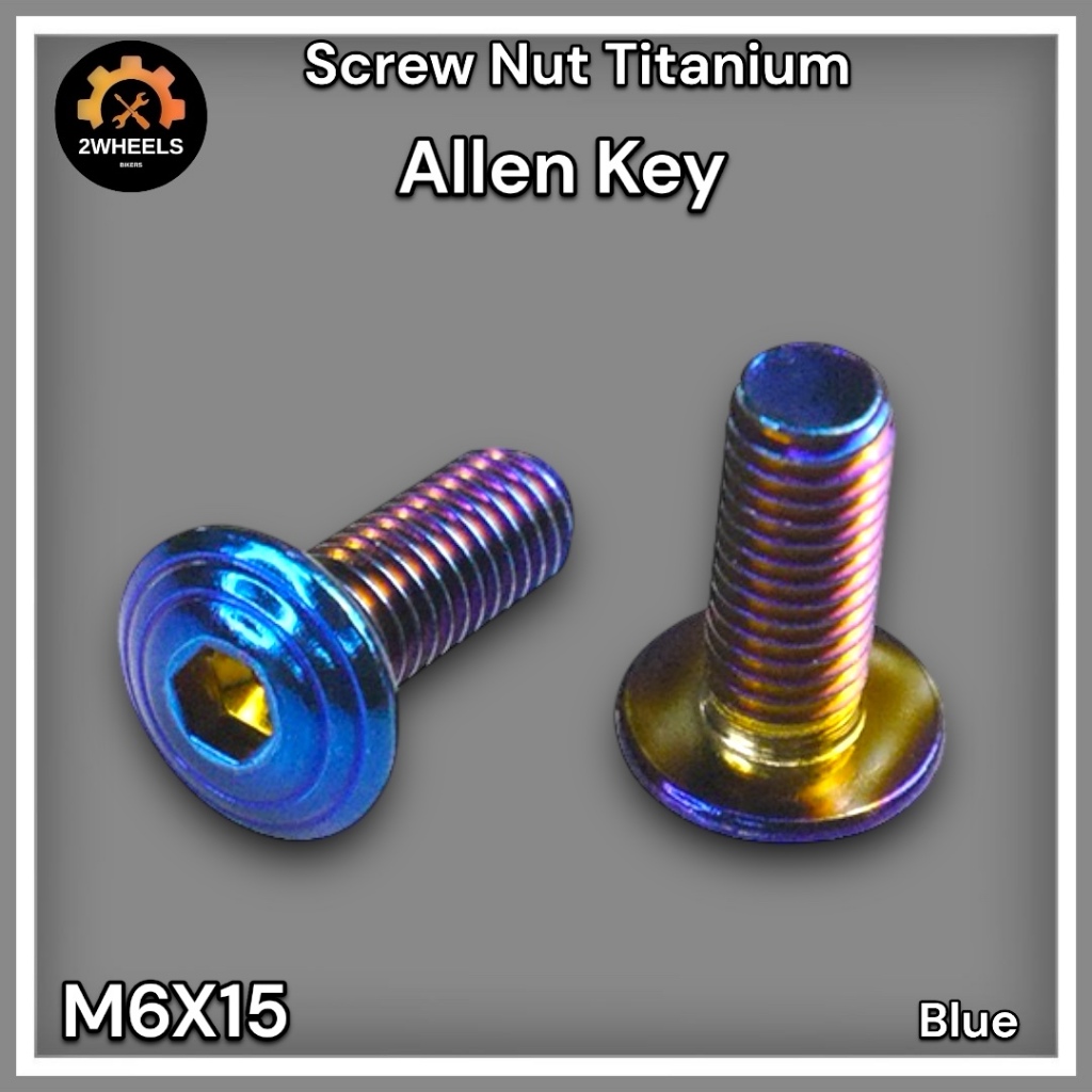 SCREW NUT TITANIUM M6X15 SPIRAL MUDGURAD BELAKANG NO PLATE REAR FENDER ...