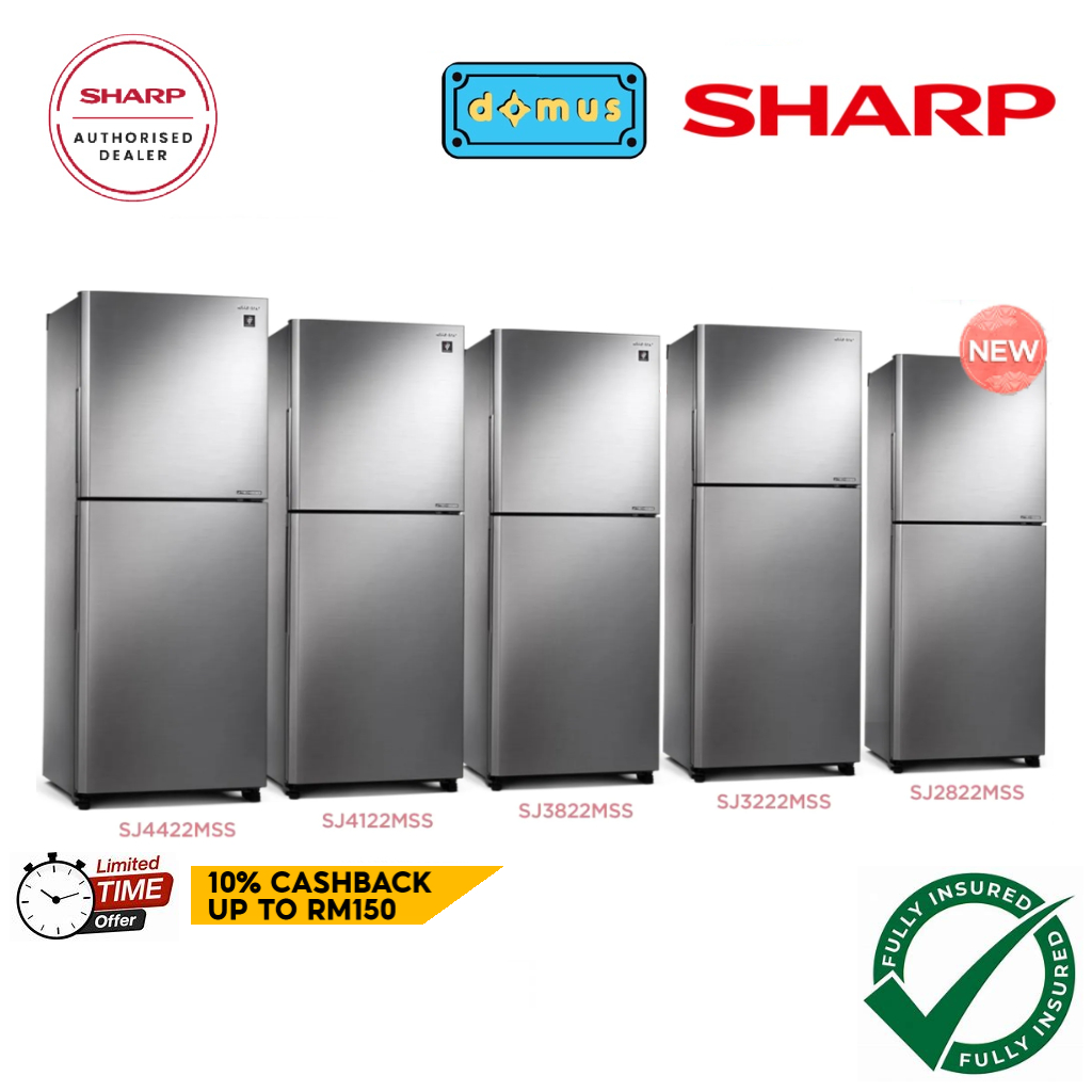 Sharp Folio Refrigerator 2 Door Inverter 280L 320L 380L 410L 440L ...