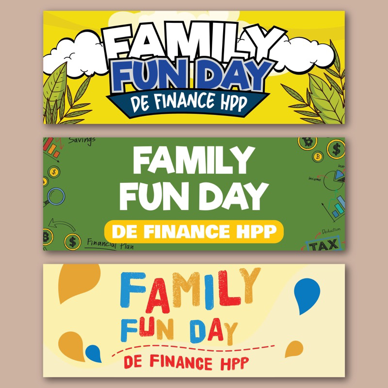 BANNER FAMILY DAY (DESIGN SAHAJA) | Shopee Malaysia
