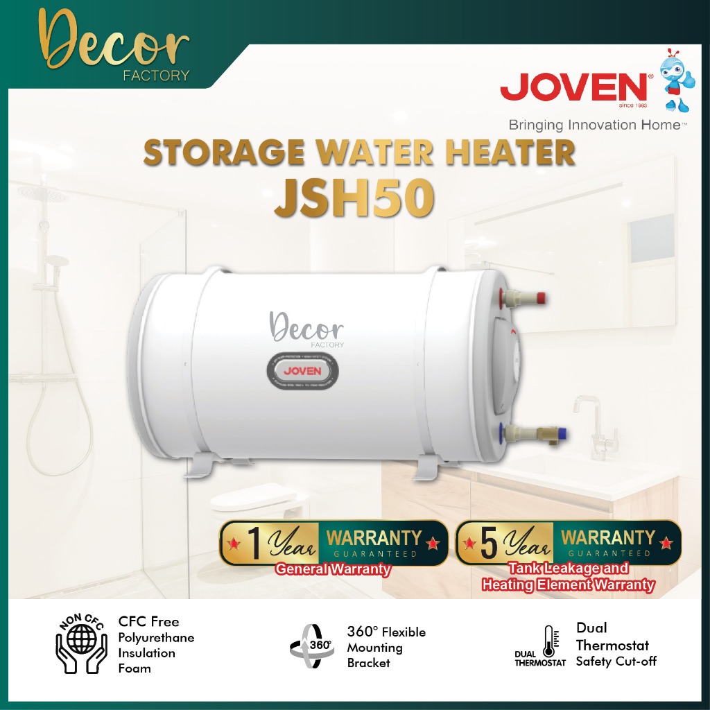 JOVEN Storage Water Heater Tank JH JSH Series JH15 JSH25 JSH35 JSH50 ...