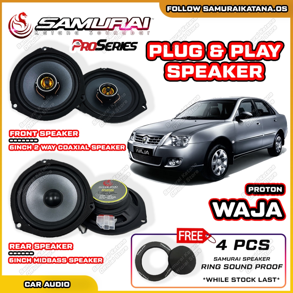 🔊 Proton Waja Plug & Play Speaker SAMURAI KATANA SOUNDBAR PRO SERIES ...