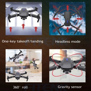 Dual Camera Drone E88 Pro RC Quadcopter Mainan Remote Dron Mini With ...