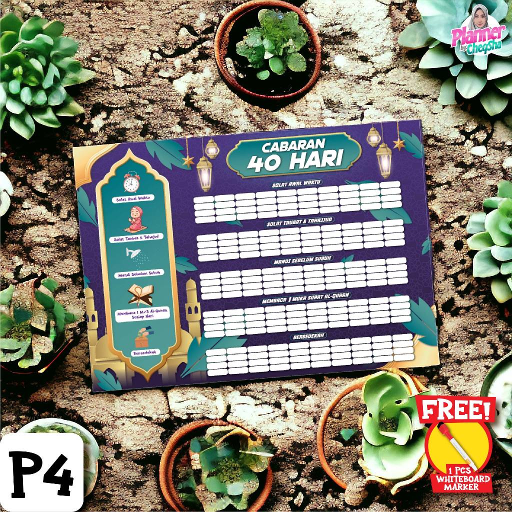 PLANNER CABARAN 2024 SAIZ A3 + FREEGIFT | Shopee Malaysia