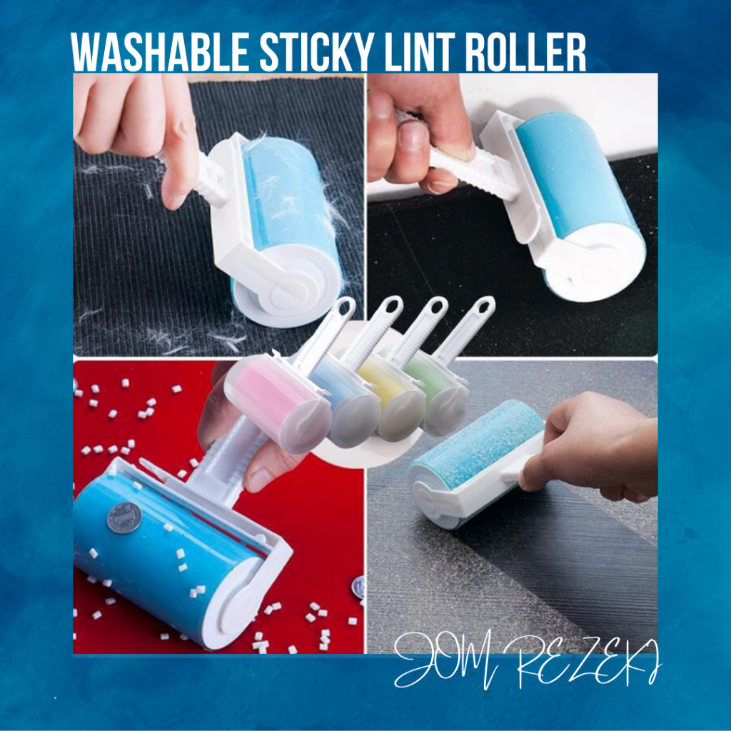 JOM Washable & Reusable Sticky Roller / Lint Roller / Cleaning Tool ...