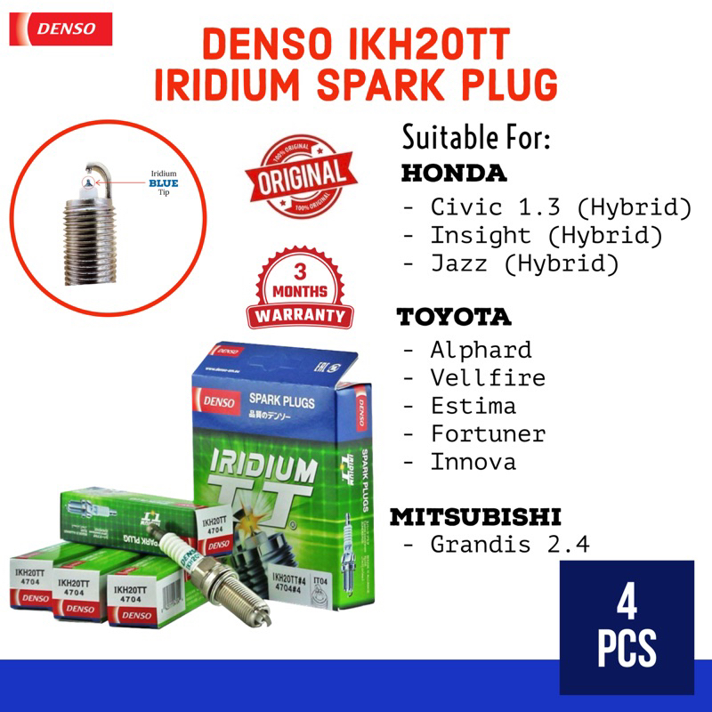 【100% ORIGINAL】DENSO IKH20TT PALAM PENCUCUH IRIDIUM - CIVIC, INSIGHT ...