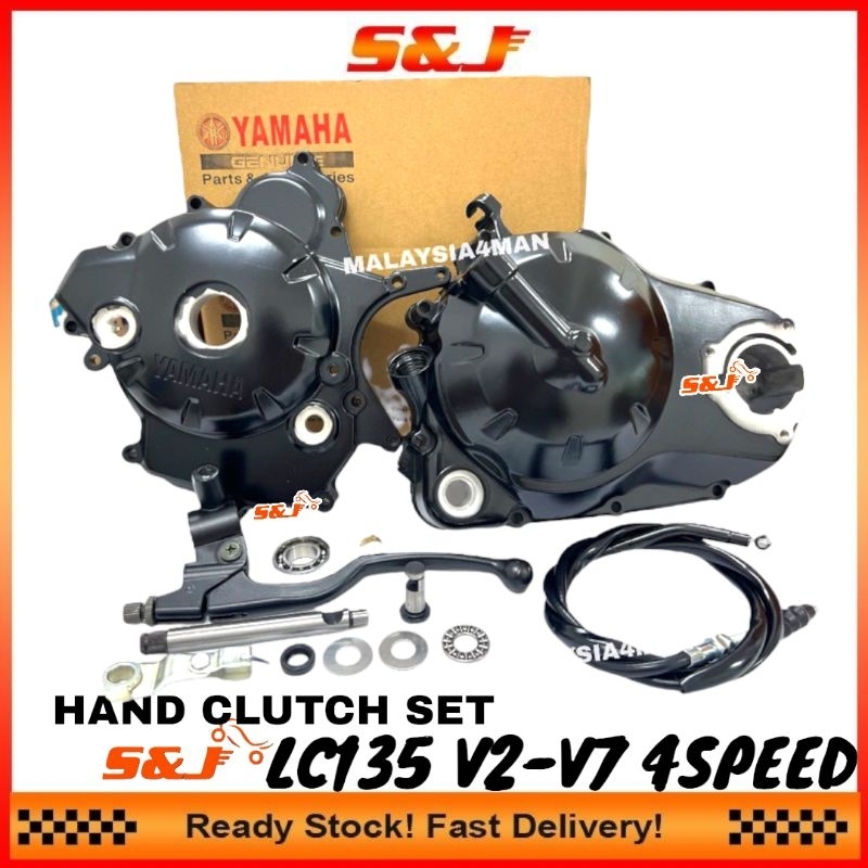 BLACK LC135 V2 V3 V4 V5 V6 V7 HAND CLUTCH ENGINE CASE PNP SET KIRI ...