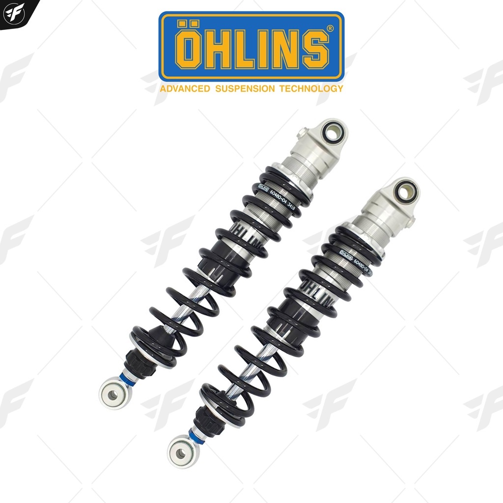 Custom rear shock OHLINS Rear Twin RE 912 for Royal Enfield Interceptor ...