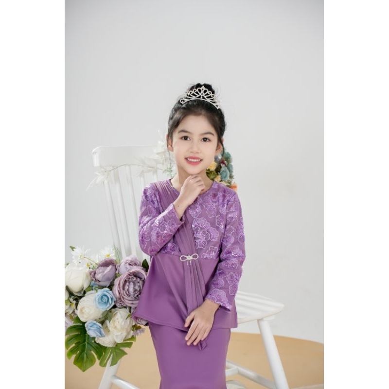 Set Selendang Sequin Kanak-kanak, # Baju Raya Kids 2024 | Shopee Malaysia