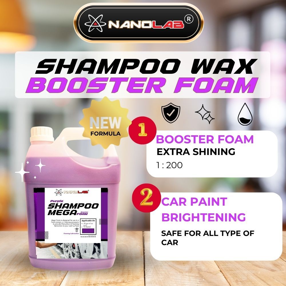 Purple Car Shampoo Wax 5 Star (Extra Shine) | Shampoo Mega Booster Foam ...