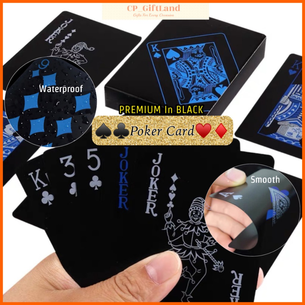 Poker Card High Quality Plastic Premium Waterproof Playing Card Game ...
