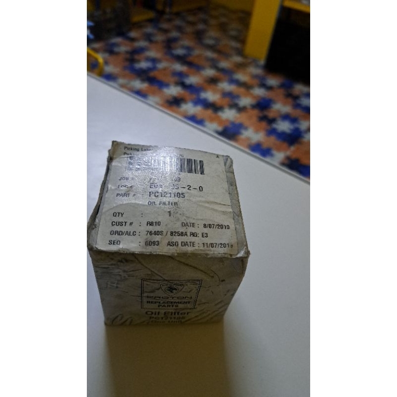 Proton Savvy Genuine Engine Oil Filter Enjin Penapis Minyak PC121105 ...