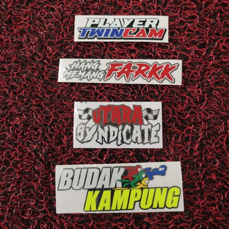 STICKER BUDAK KAMPUNG / FARKK / PLAYER TWIN CAM | Shopee Malaysia
