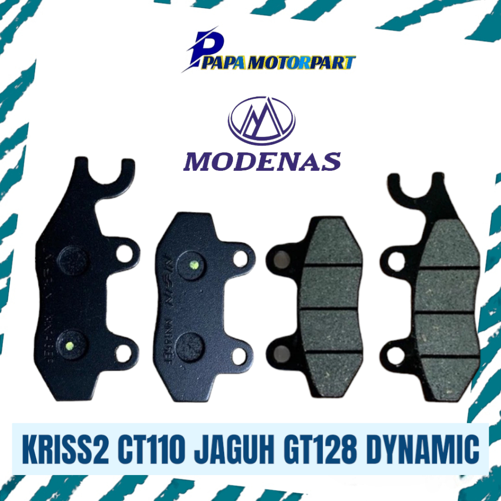 KRISSII CT110 JAGUH GT128 / DYNAMIC DINAMIK FRONT REAR DISC BRAKE PAD ...