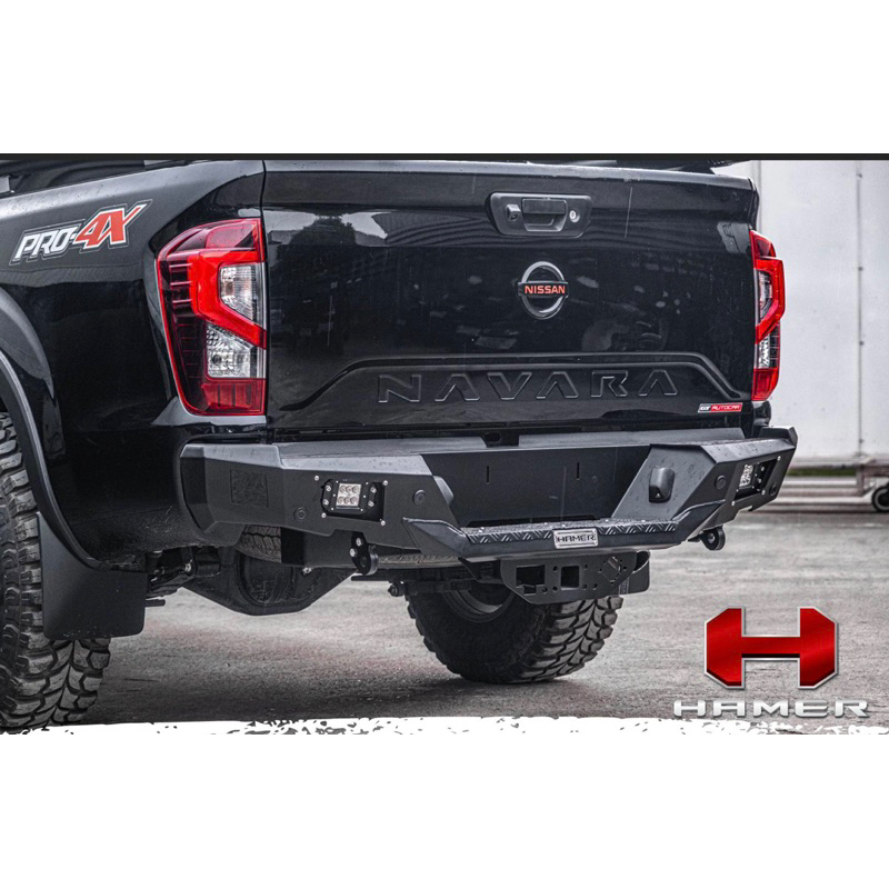 Nissan Navara Np300 Pro4x Hamer Nova Series Rear Bull bar Bumper ...