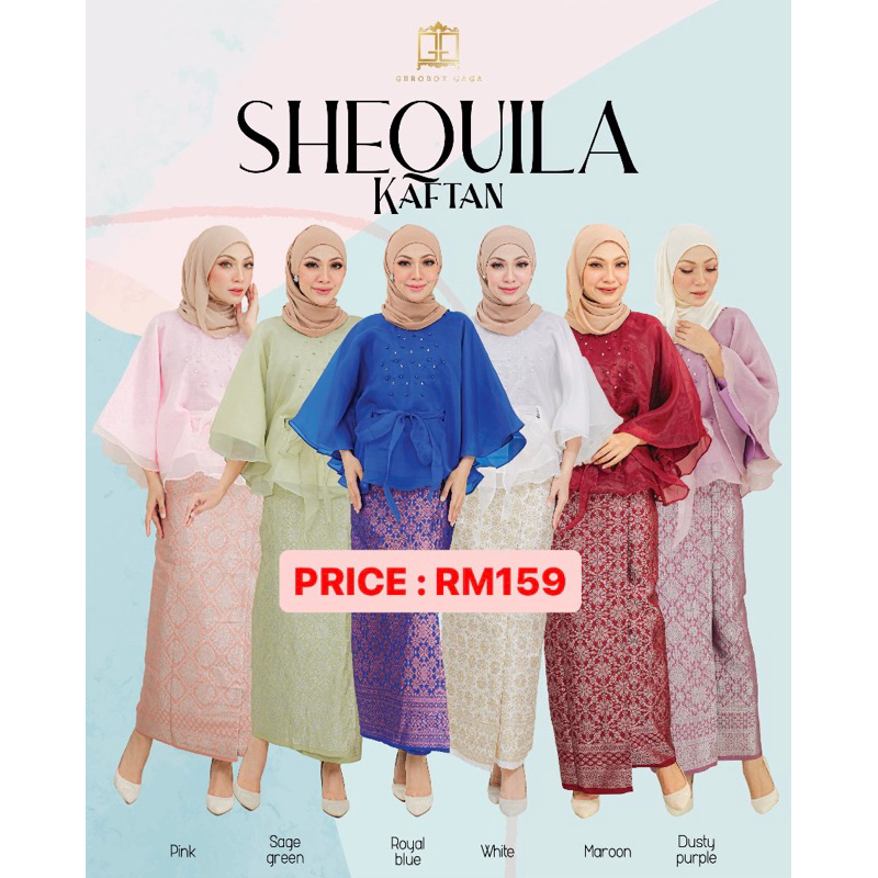 SHEQUILA KAFTAN GEROBOK GAGA | Shopee Malaysia