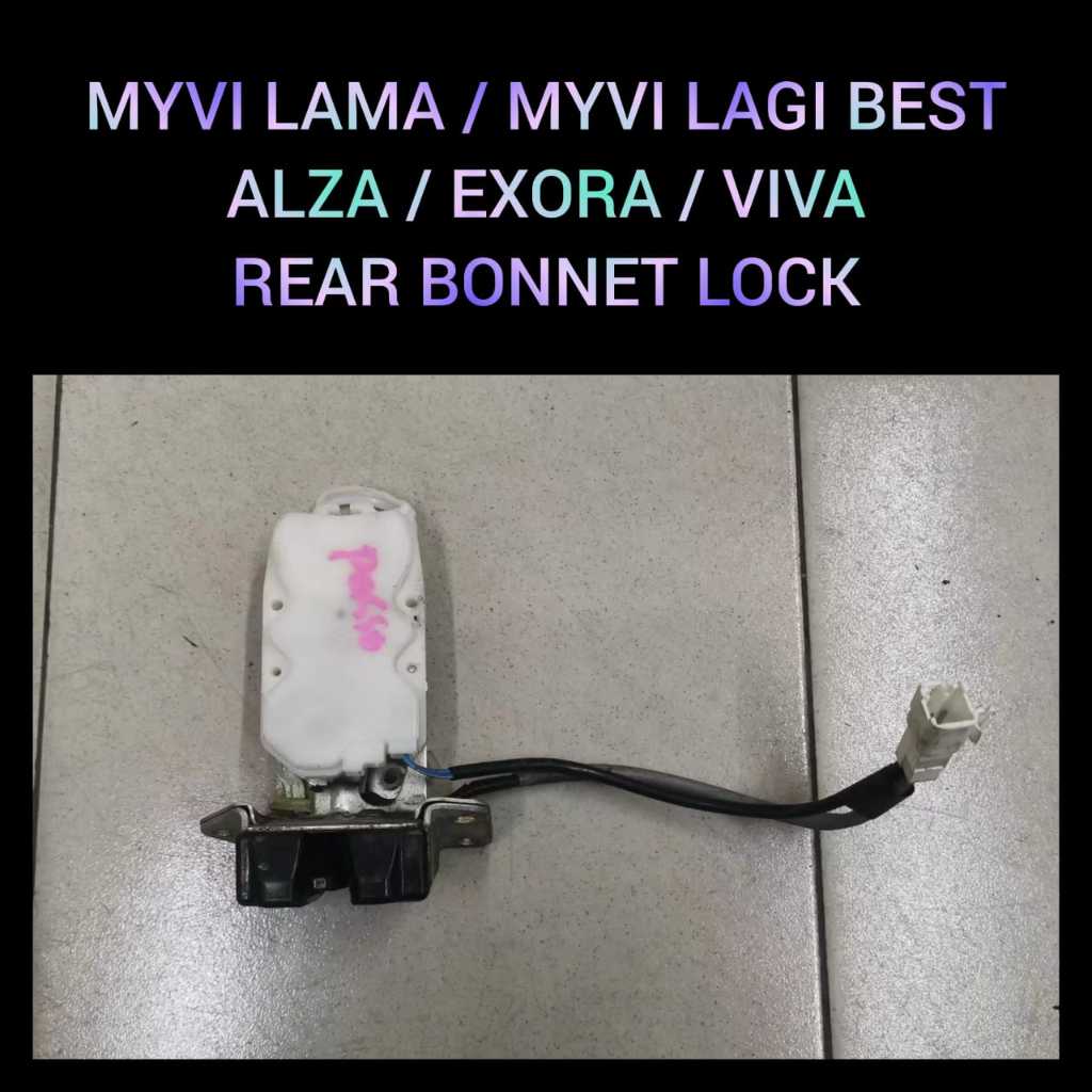 🇯🇵🇯🇵 REAR BONNET / INNER LOCK PERODUA MYVI LAMA MYVI LAGI BEST VIVA ...