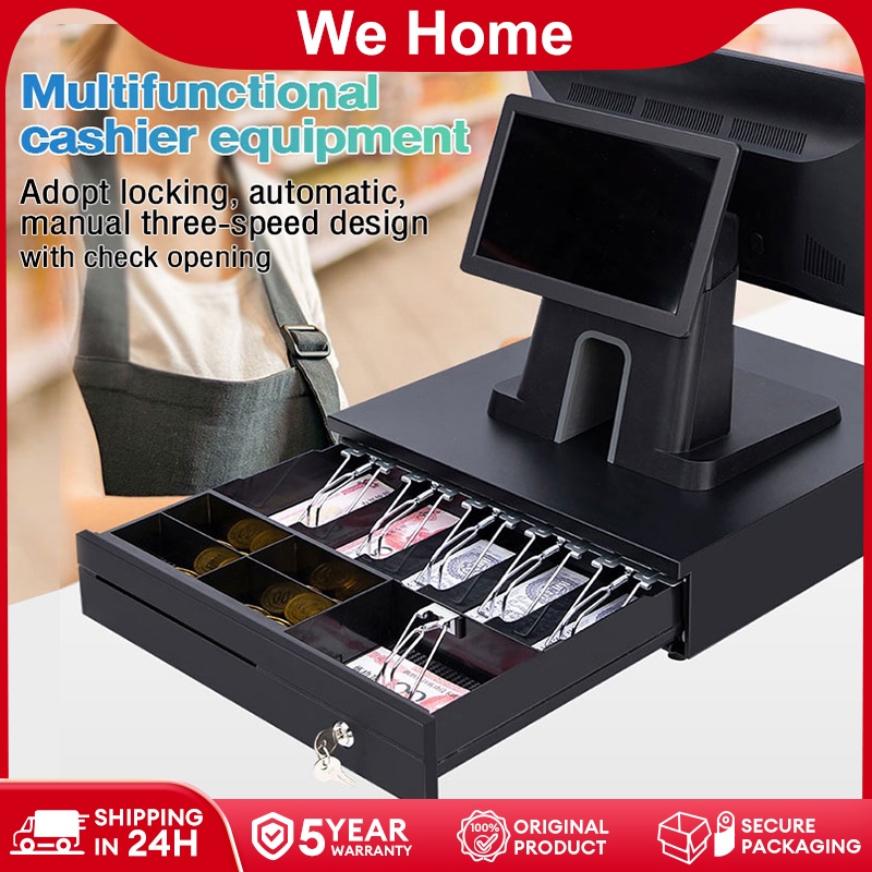 Cash Box Drawer 4 Paper Money 5 Coin Heavy Cash Drawer Money Tray Store ...