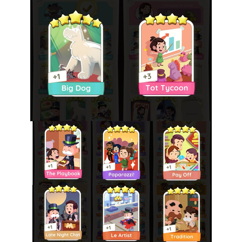 monopoly sticker 4 star | Shopee Malaysia