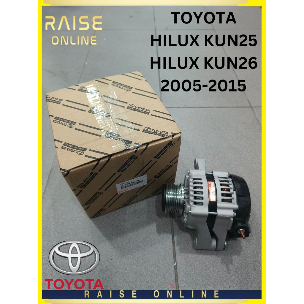 ( 100% ORIGINAL ) TOYOTA HILUX KUN25 HILUX KUN26 ALTERNATOR ( 27060 ...