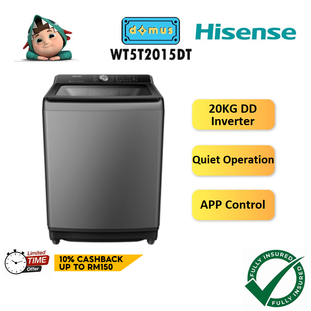 Hisense Washing Machine Inverter 20KG Direct Drive Top Load Washer ...