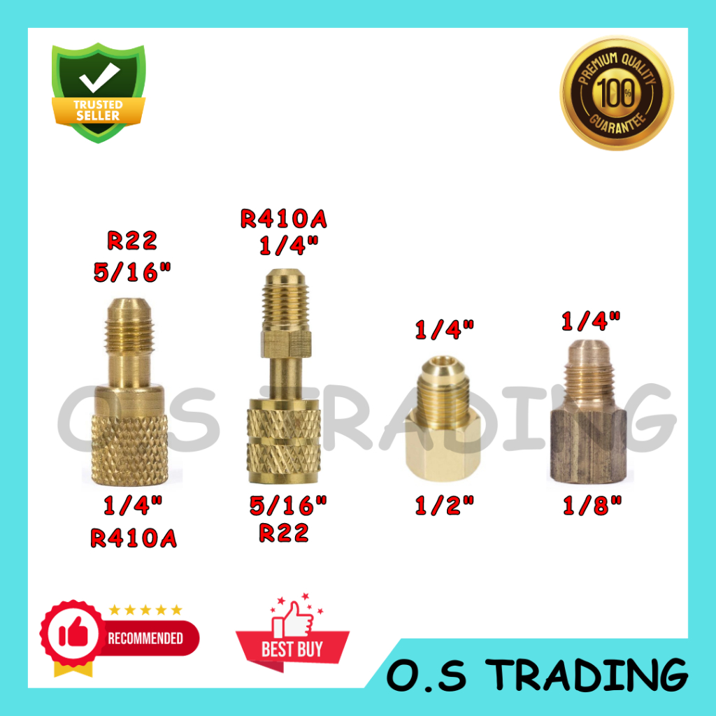 Charging Hose Adapter / Converter Adapter / Adapter R22 / R410a / R134a ...