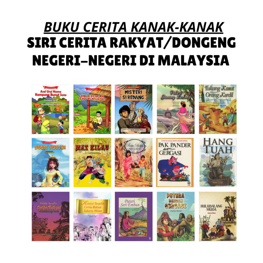 DBP - Koleksi Buku Cerita Kanak-Kanak | Cerita Rakyat dan Dongeng Negeri di Malaysia | buku ...
