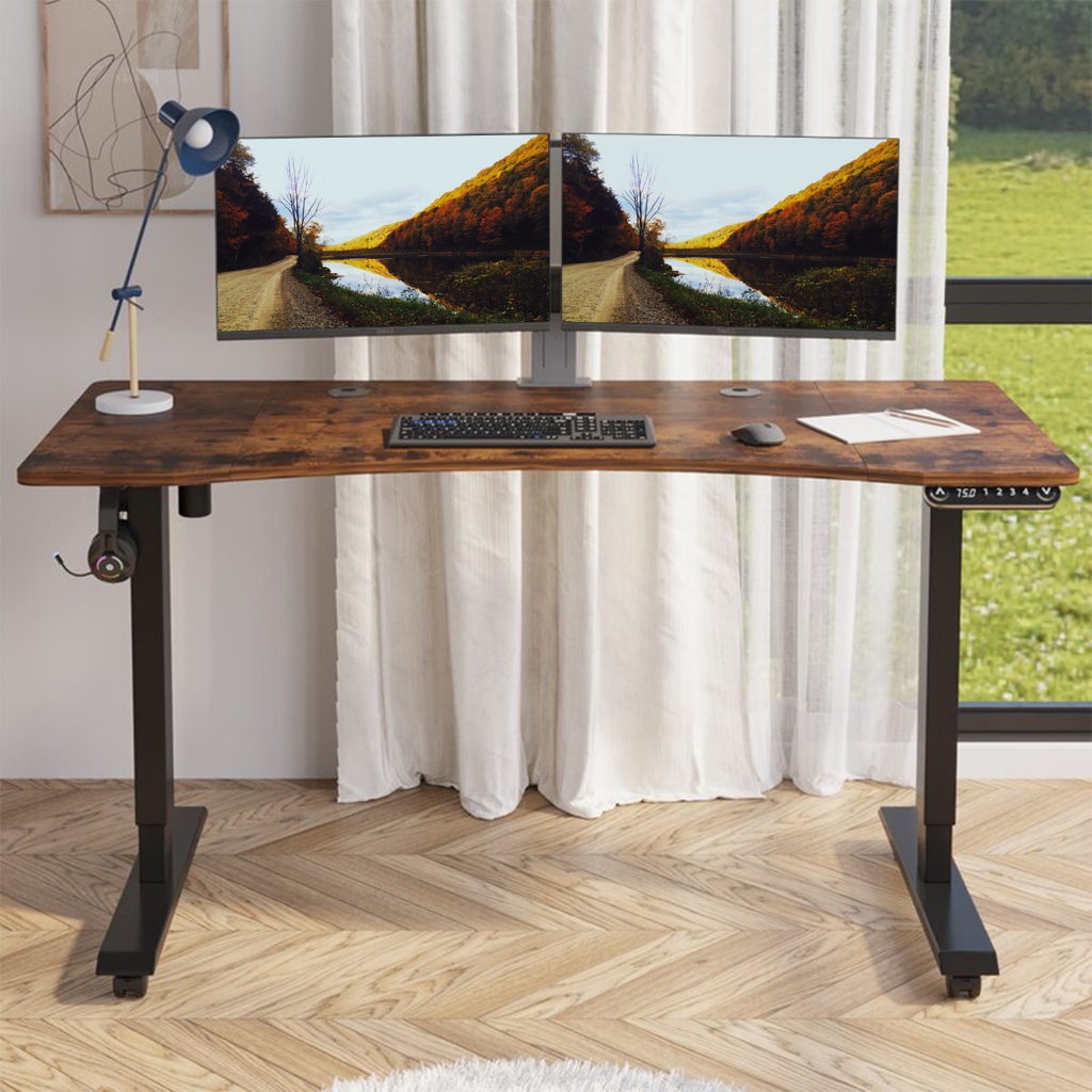 [Half price] Mxtark 55 inches U Shape 1.4M Electric Standing Desk ...